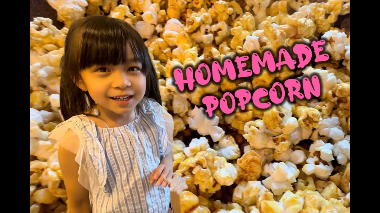 Homemade popcorn ^^ - YouTube