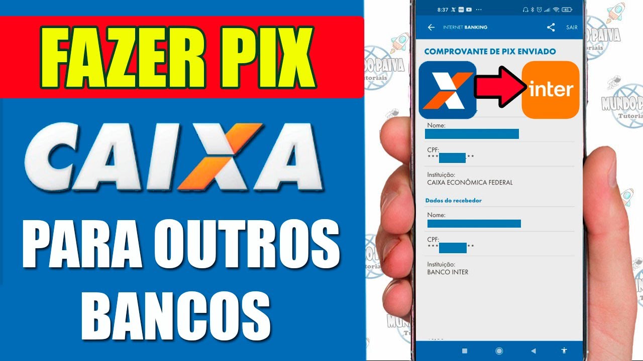 Fazer um pix da Caixa para o Banco Inter ou Outros Bancos | Passo a ...