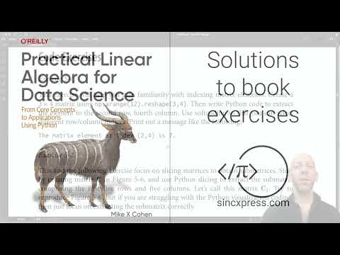 Linear algebra for data science, chapter 5 exercise 1 (indexing matrix elements)