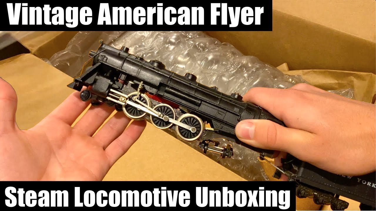Vintage American Flyer Steam Locomotive Unboxing - YouTube