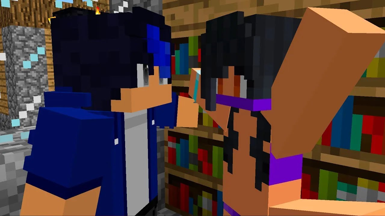 😍ein Kiss Aphmau In Minecraft Boyfriend Youtube 8000
