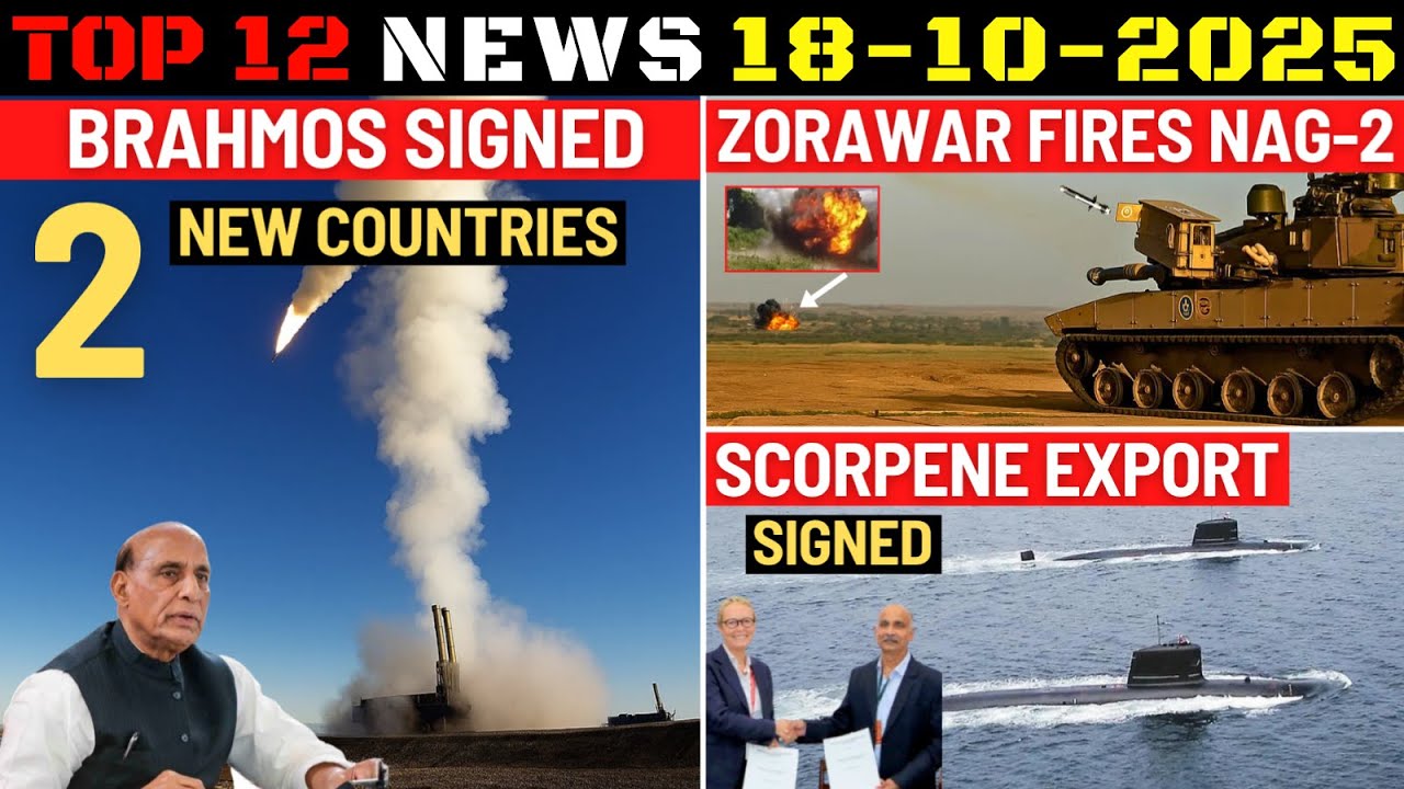 Indian Defence Updates : Brahmos Double Export,Zorawar Fires Nag MK2 ...