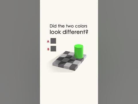 [One of the most famous Optical Illusion] Which square is darker? - YouTube