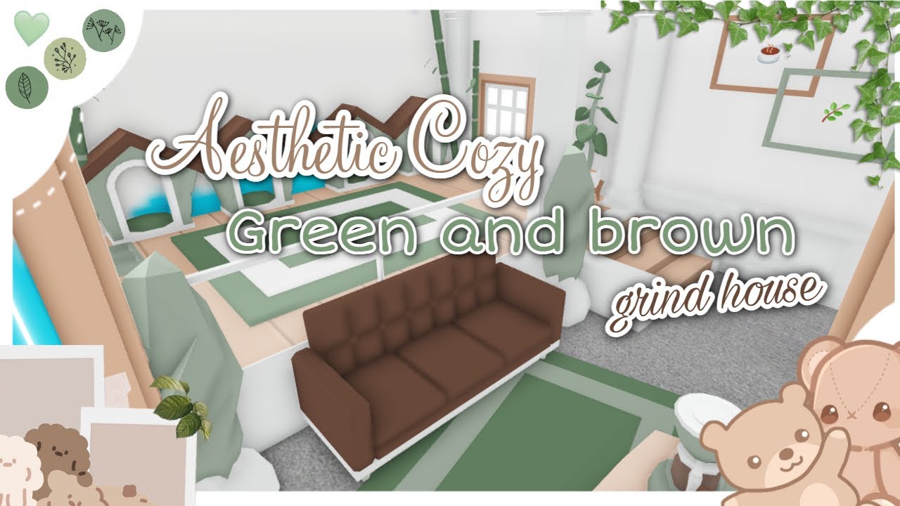 ☕Cozy Aesthetic || Grind house build tutorial🌿 || tiny home in adopt me ...