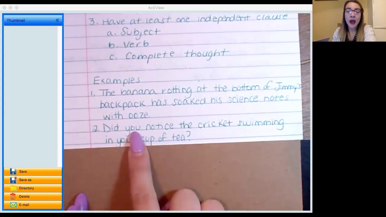 Complete sentences notes - YouTube