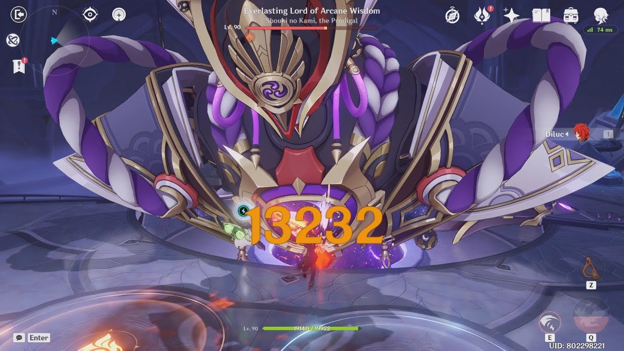 Genshin Impact 3.2 - Scaramouche Boss Fight (Diluc Solo) - YouTube