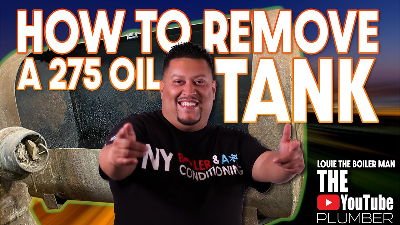 How To Remove A 275 Oil Tank From a Basement // Como Remover Un Tanque ...