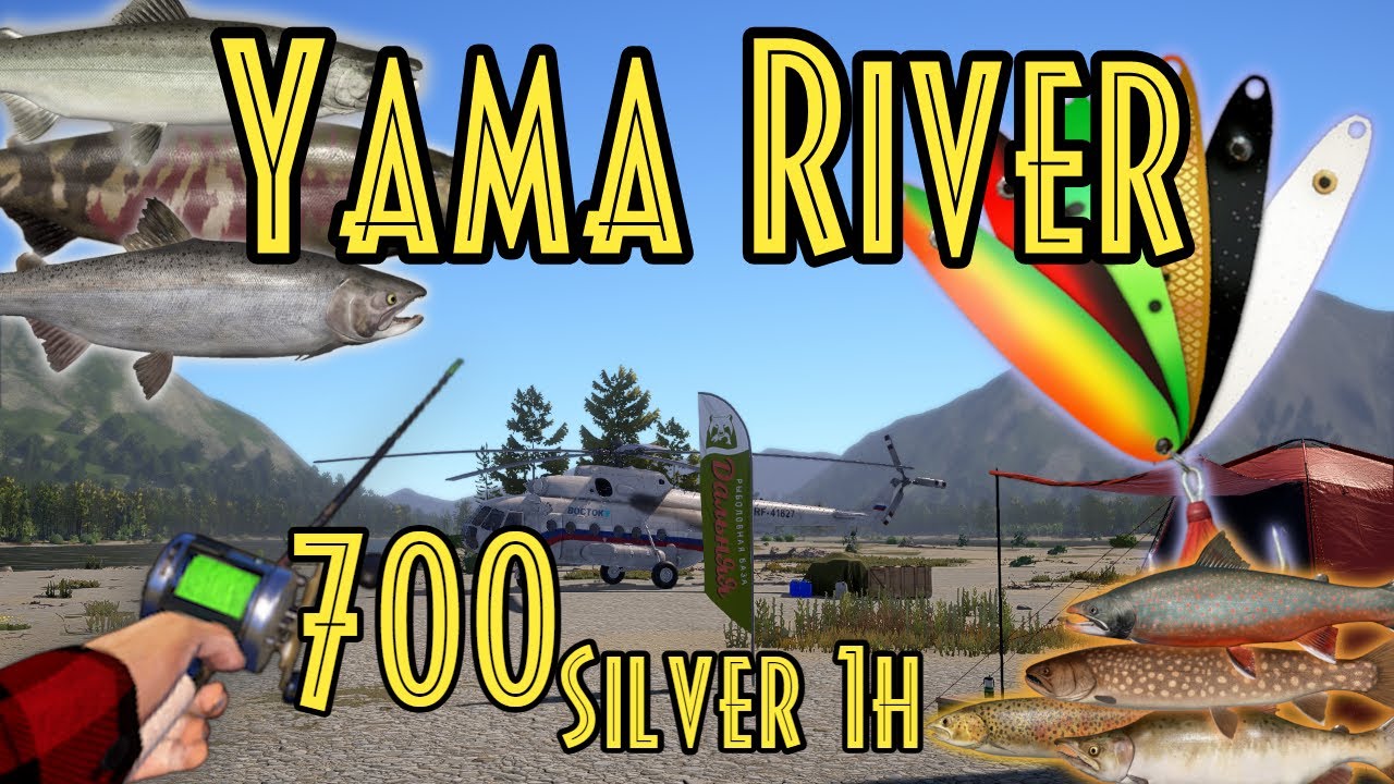 Russian Fishing 4 RF4 Yama River Active Spot 700 Silver in 1 Hour - YouTube