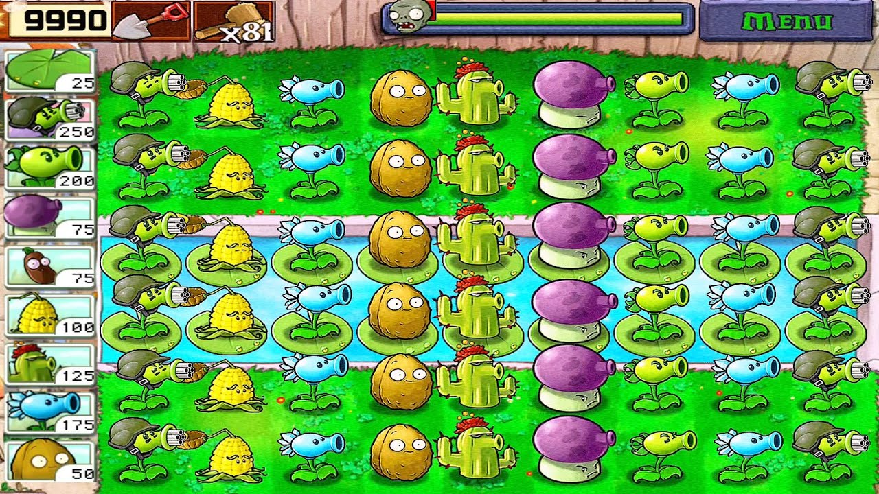 Plant vs Zombie || All Plants vs All Zombies || Last Stand Endless ...