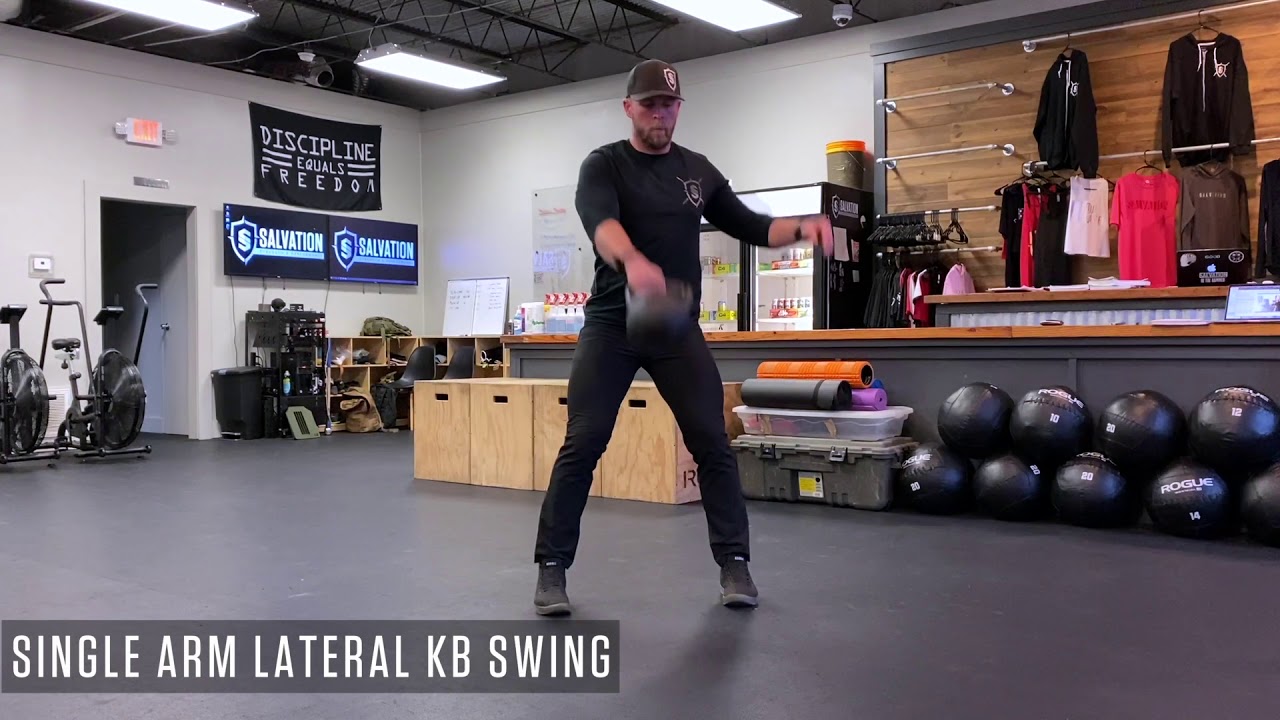 Single Arm Lateral KB Swing - YouTube