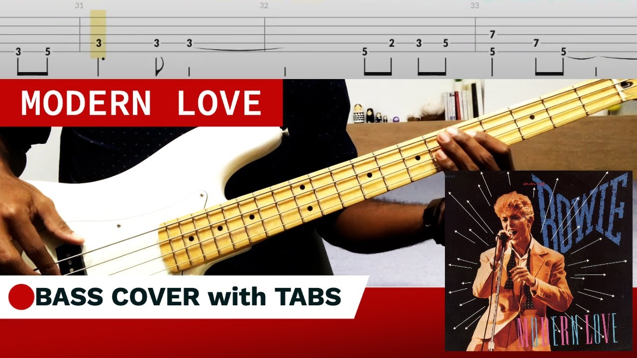 Modern Love - David Bowie (BASS COVER + TABS) - YouTube