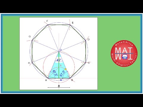 COSTRUZIONE DI UN OTTAGONO A PARTIRE DAL LATO. CALCOLO DEL PERIMETRO E DELL'AREA - (72) - YouTube