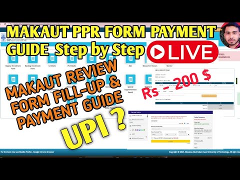 Makaut Odd Sem Review Form Fill Up Payment Process Step By Step 2025 ...