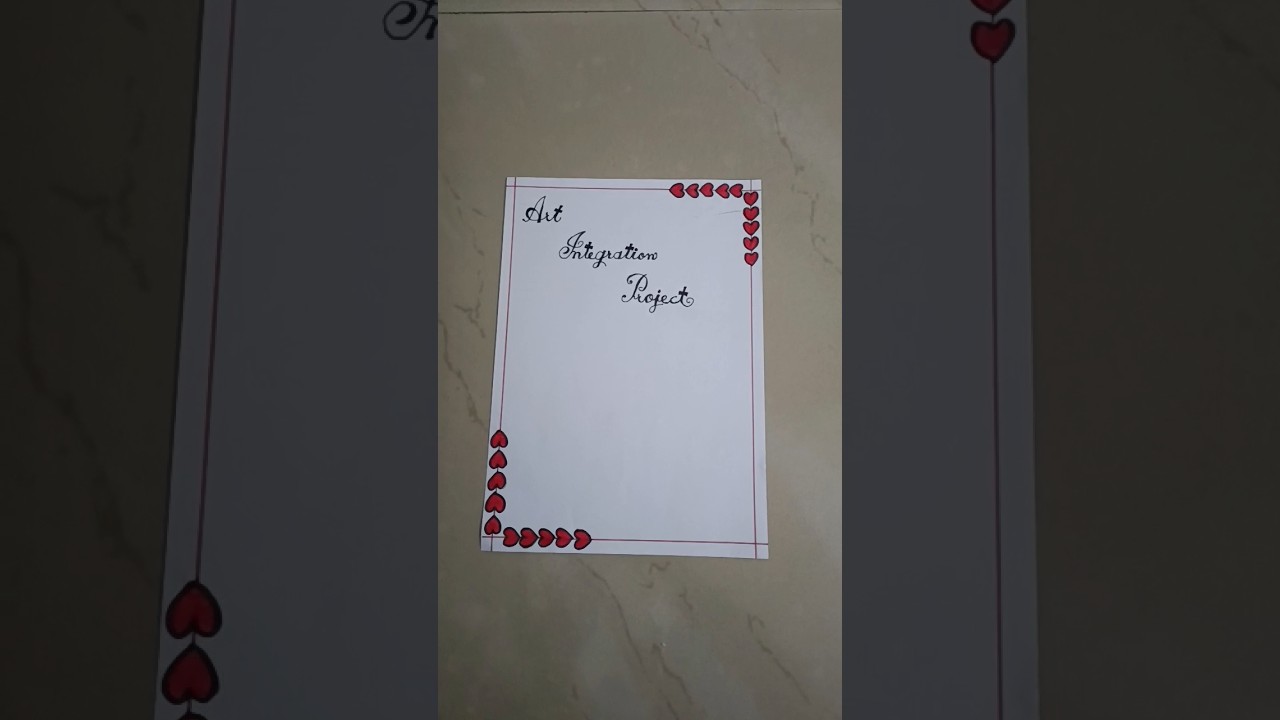 #art integration project written in calligraphy #beautiful calligraphy ...