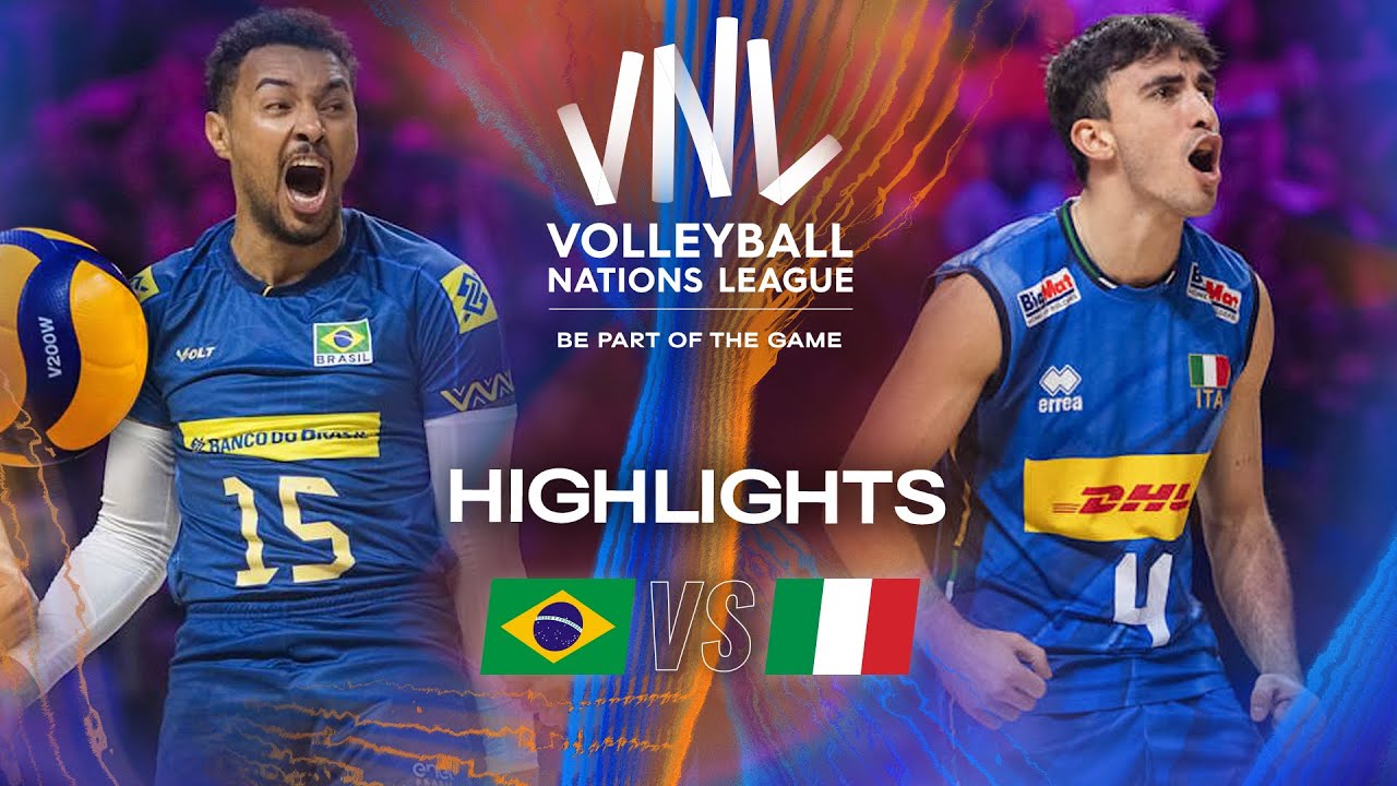 Brazil 🇧🇷 vs. Italy 🇮🇹 - Highlights | Week 2 | Men's VNL 2025 - YouTube