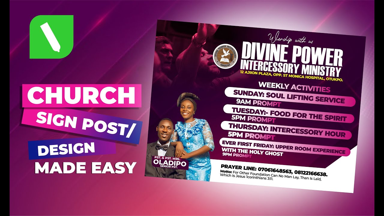 Unlocking the secrets of Church flyer and sign post design - YouTube