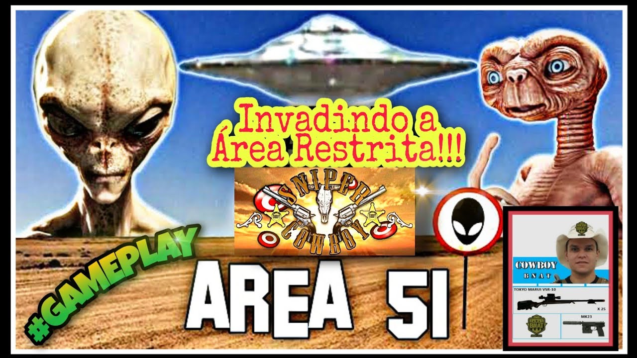 💥 INVADINDO A ÁREA 51 AIRSOFT《 COWBOY SNIPER 》 - YouTube