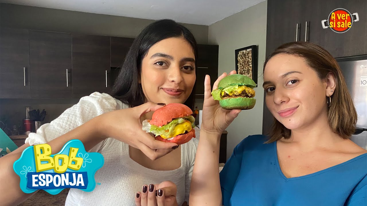 HACEMOS COLORBURGUERS [Bob Esponja] ¿SABEN BIEN?🍔🎨 - YouTube