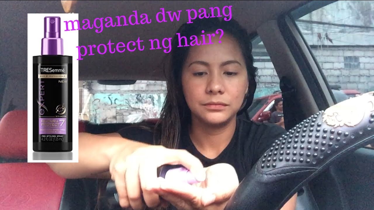 treseme pre-styling spray, pang protect sa hair + dedemo ko lang. - YouTube
