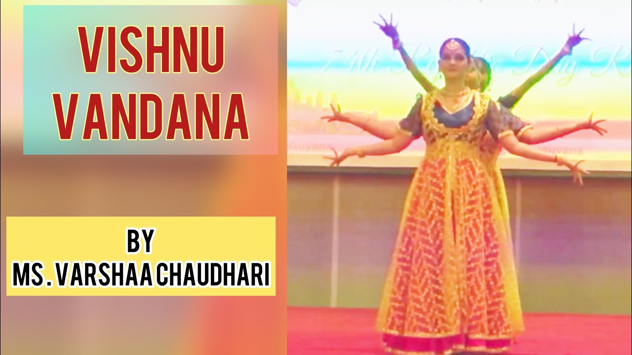 Vishnu Vandana | Kathak Dance By Varshaa Chaudhari - YouTube