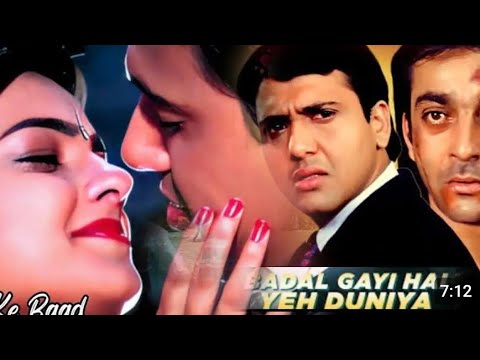 Badal Gayi Hai Yeh Duniya | Andolan | ️Sanjay Dutt, Govinda ️ | Roop ...