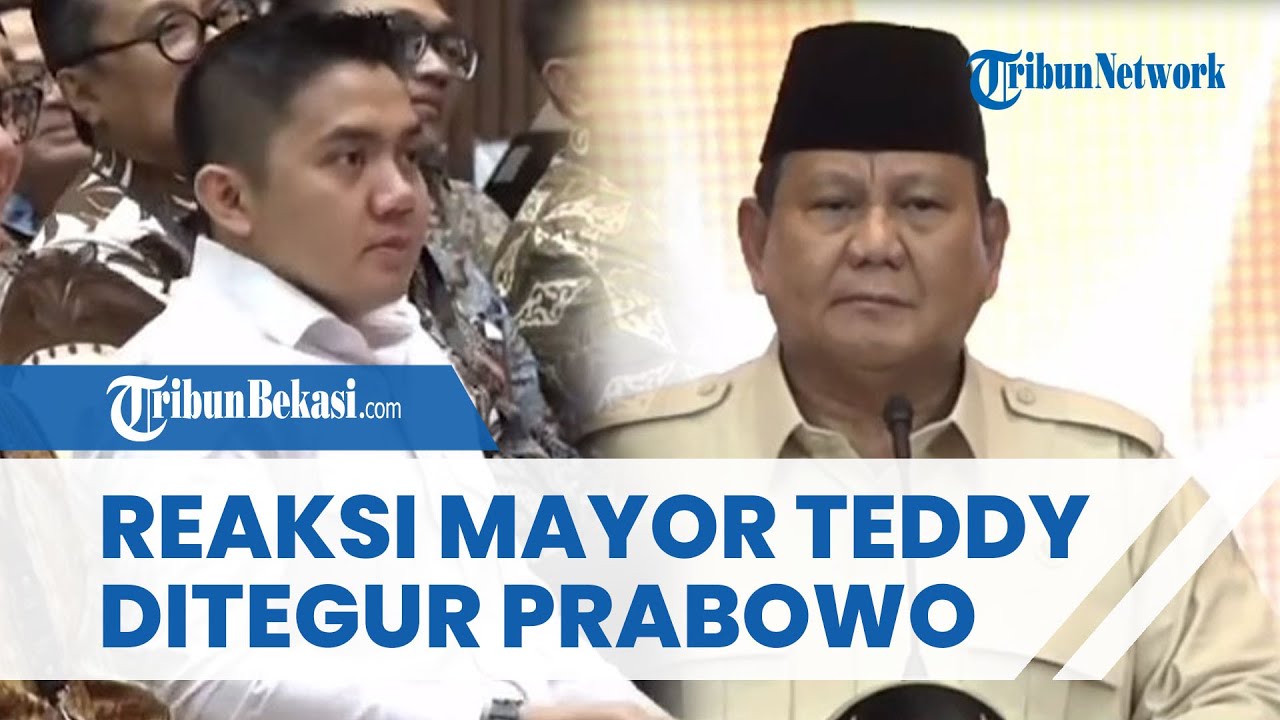REAKSI Mayor Teddy saat Prabowo Minta Jokowi Dihadirkan di Peresmian ...