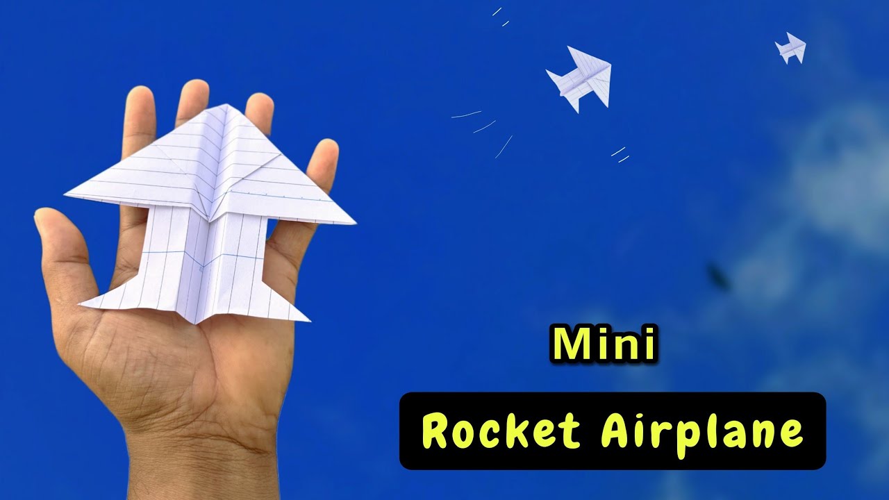 mini rocket plane (flying), smallest notebook plane, how to make mini ...