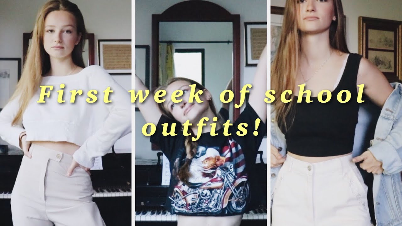 First week of school outfits! - YouTube