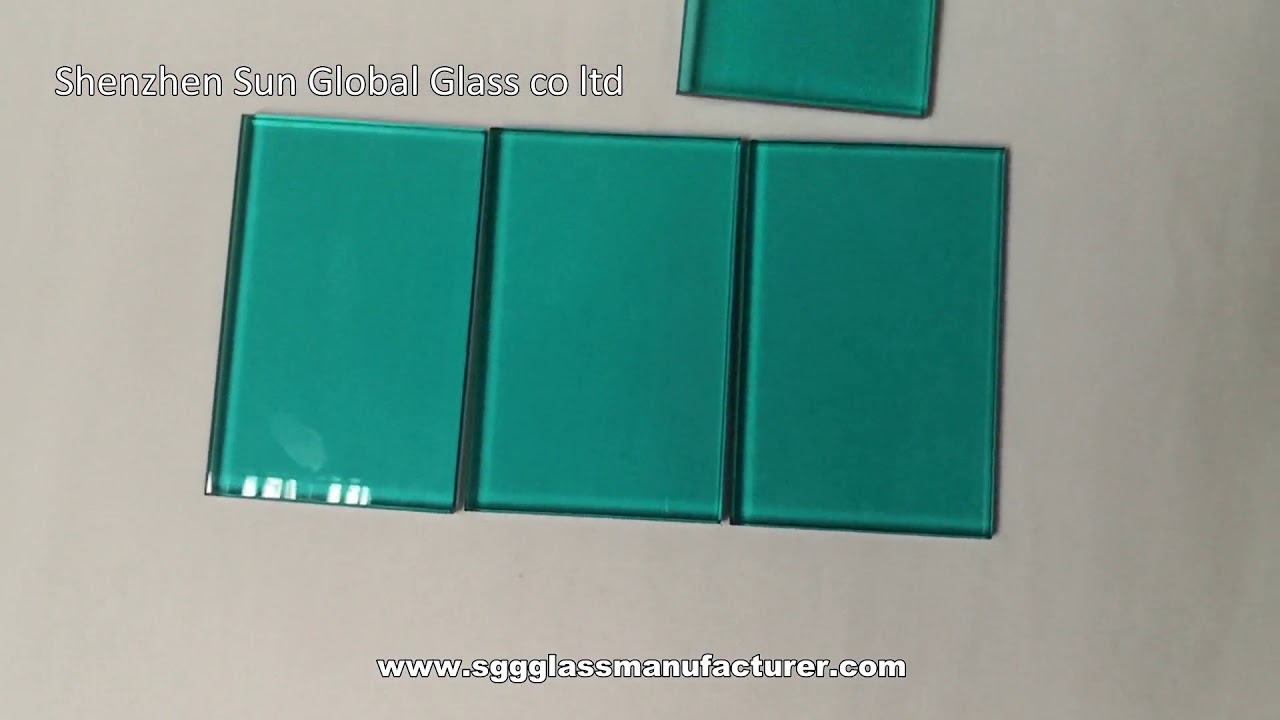 SZG Blue Green tempered laminated glass - YouTube