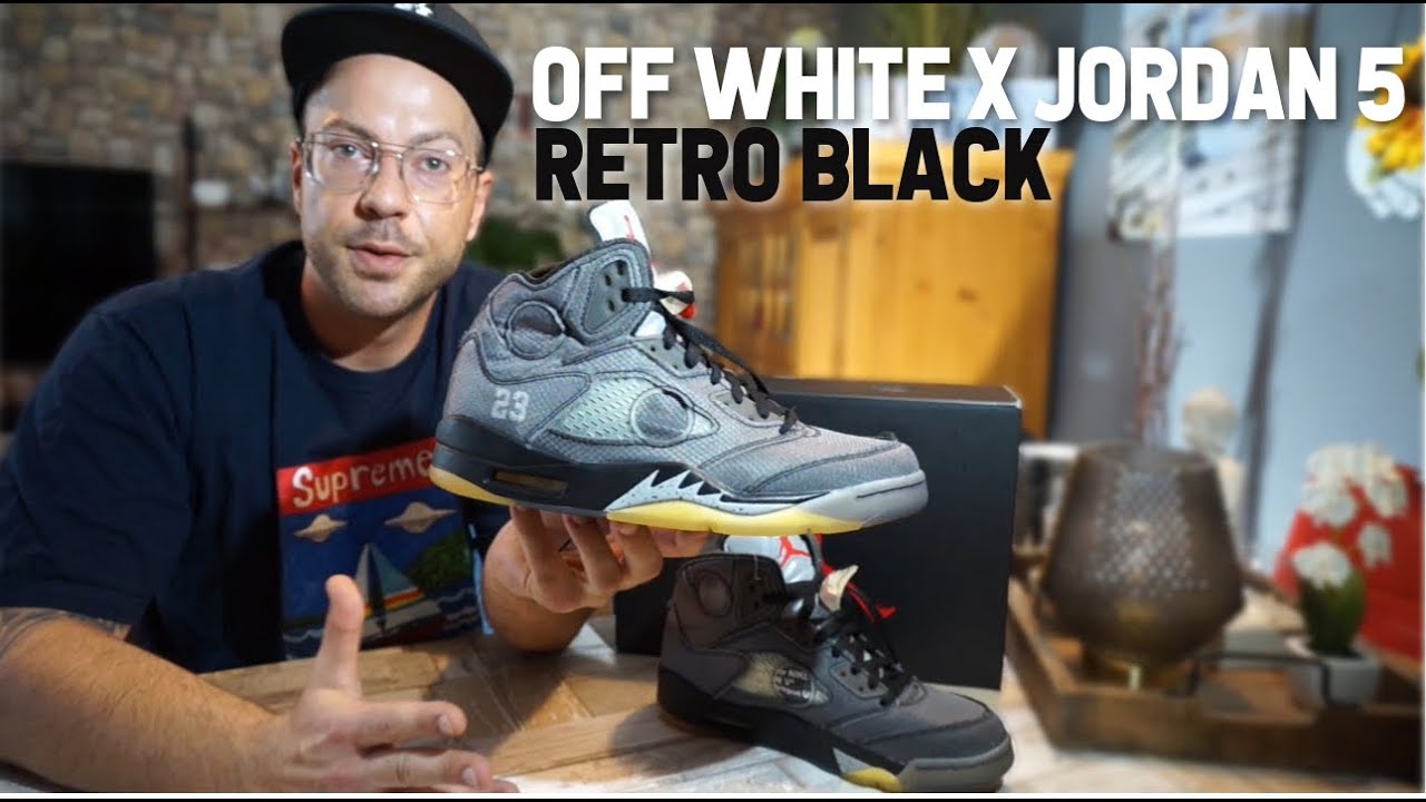 👟 Nike x Off White Jordan 5 👟 | Unboxing | Review & On Feet | Deutsch ...