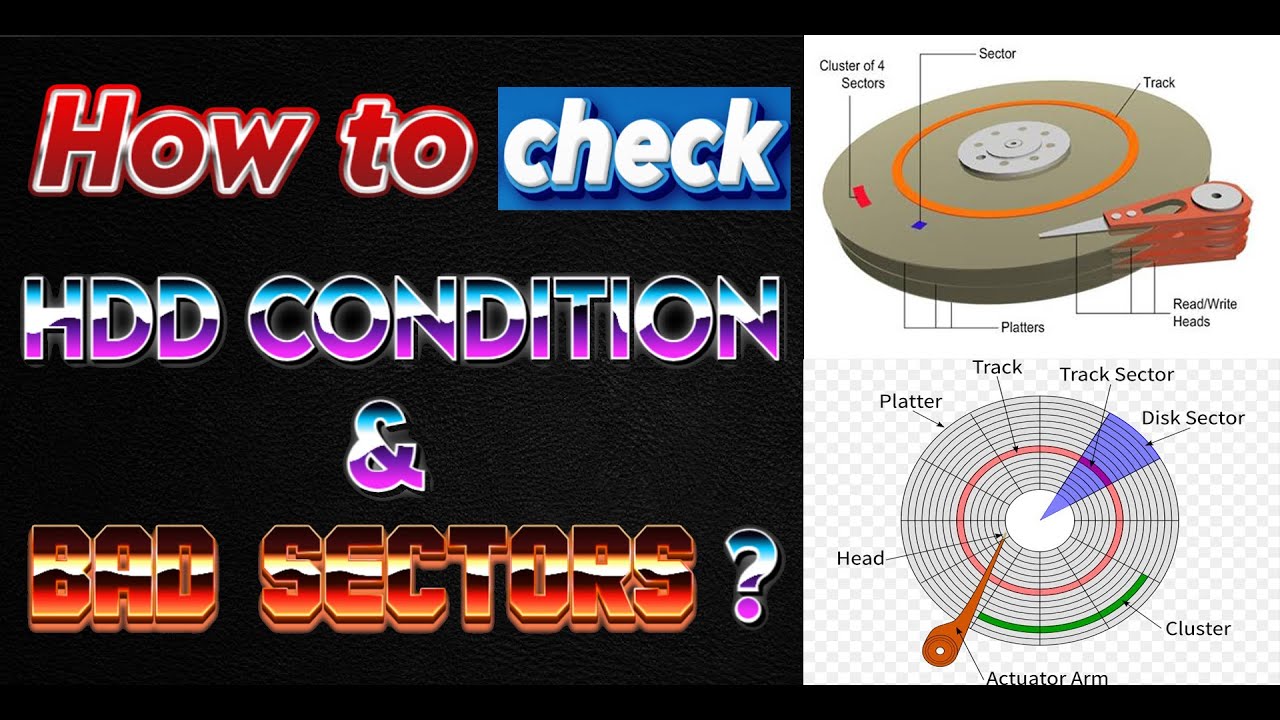 HOW TO CHECK YOUR HDD CONDITION & BAD SECTOR ? - YouTube