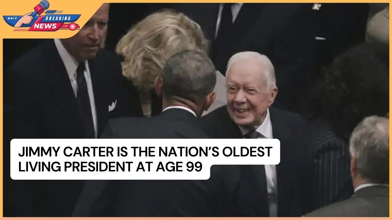 Jimmy Carter Is the Nation's Oldest Living President at Age 99 - YouTube