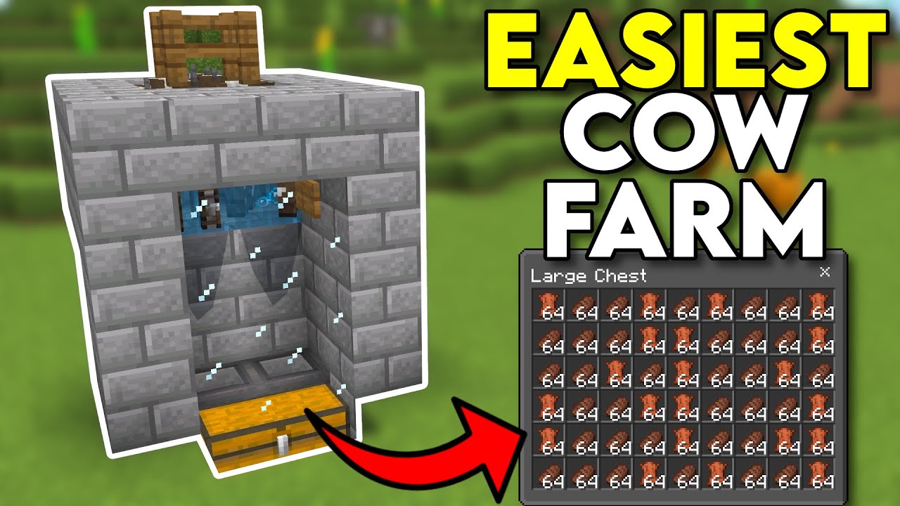 Easiest Cow Farm Minecraft Bedrock 1 20 YouTube easiest-cow-farm-minecraft-bedrock-1-20-youtube