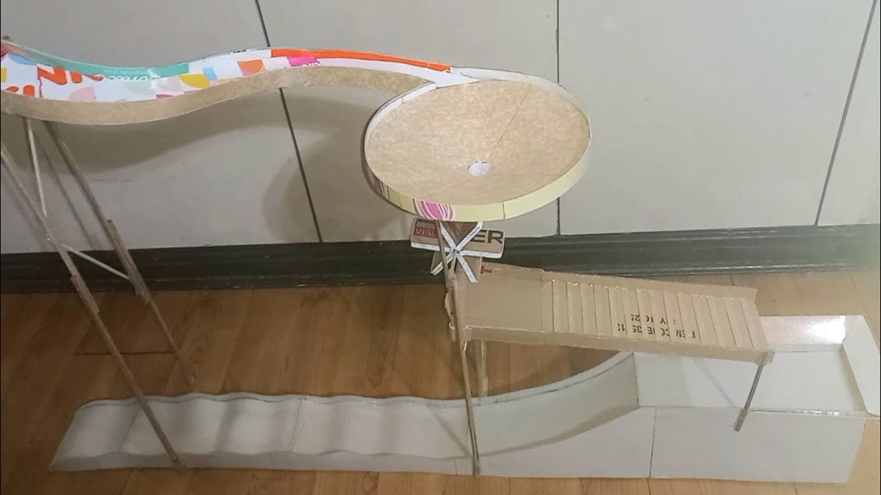 Cardboard Marble Run DIY || devdevs simple crafts - YouTube