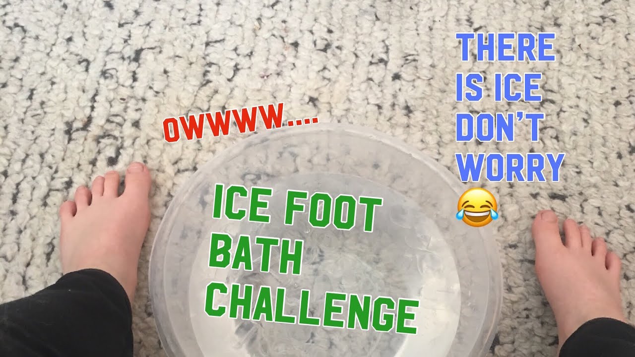 ICE FOOT BATH CHALLENGE W/UNCLE! - YouTube