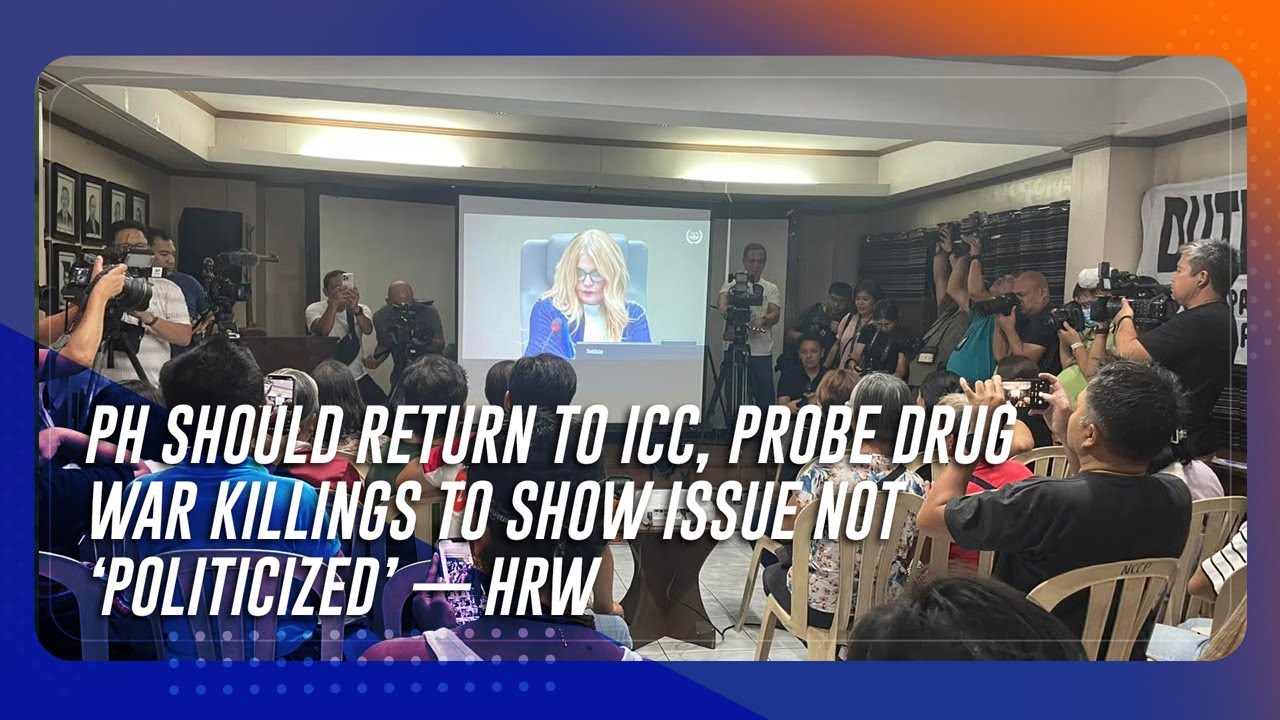 PH should return to ICC, probe drug war killings to show issue not ...
