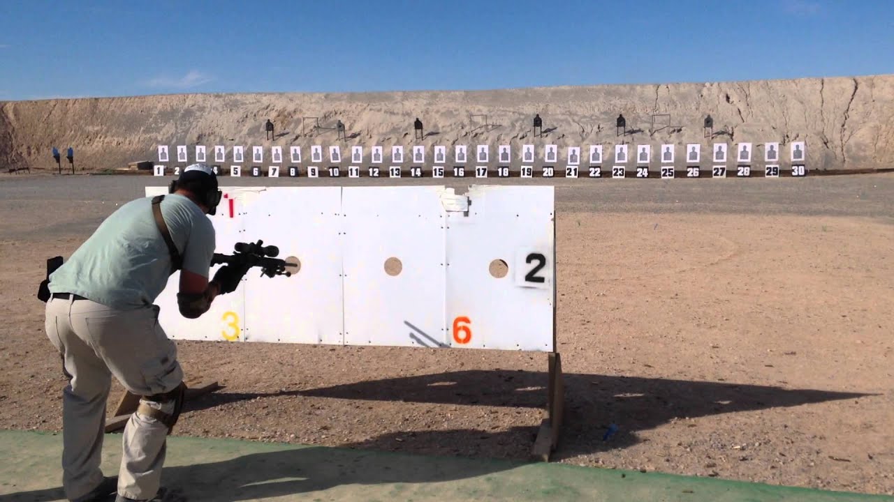 Dan Shooting the Wilson Wall at Front Sight 100yds - YouTube