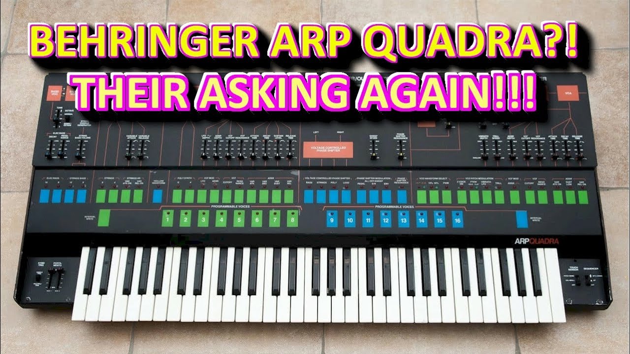 Behringer Arp Quadra Synthesizer - YouTube