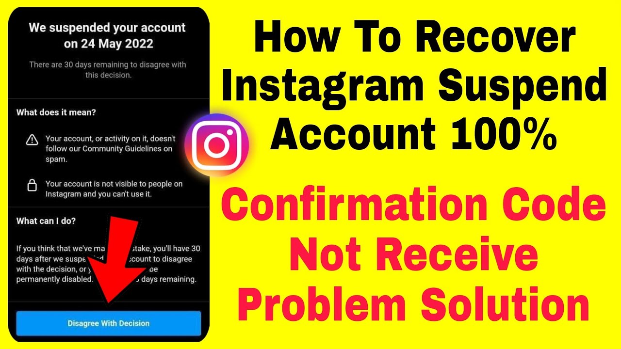 instagram account we suspended your account problem | instagram ...