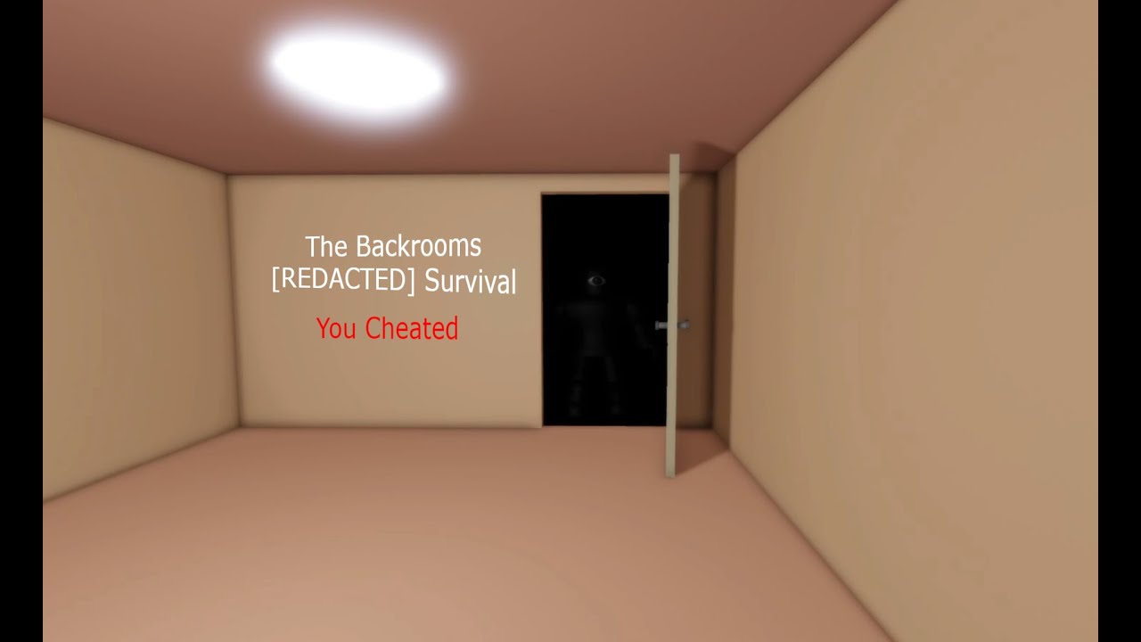 The Backrooms REDACTED Survival - You Cheated ending - YouTube