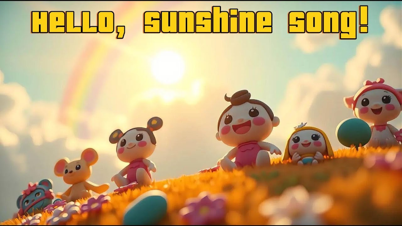 🎵 Hello, Sunshine Song! - Bright Morning Song for Kids 🌞🎶🌈 - YouTube