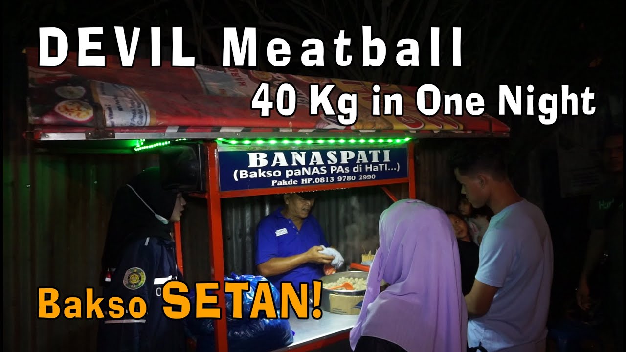 Bakso Cilok Setan Banaspati || Jualannya di Gelap - Gelap || Satan's ...