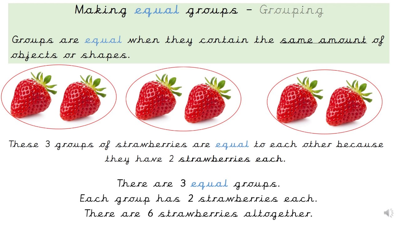 Making equal groups - Grouping - YouTube