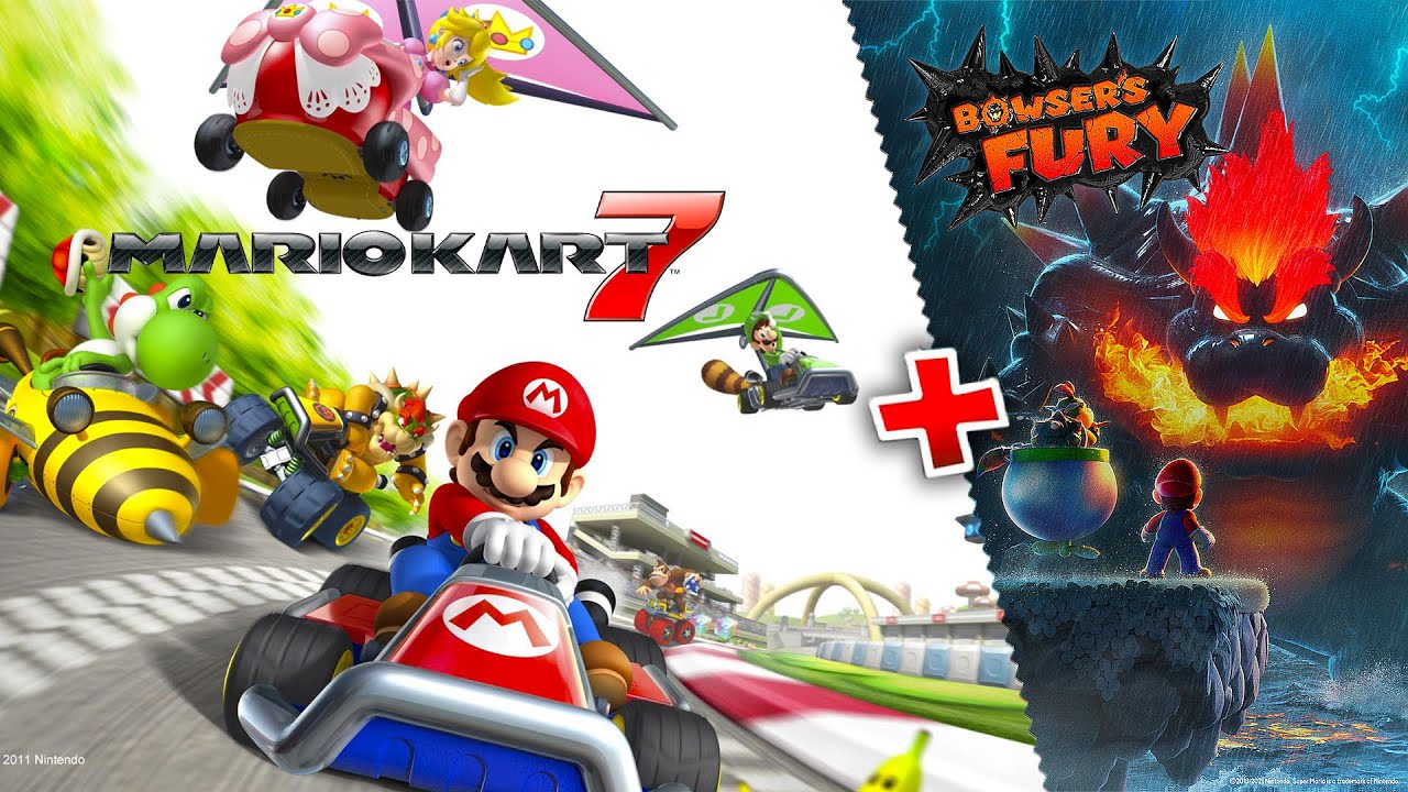 Mario Kart 7 + Bowser's Fury - Full Game Walkthrough (HD) - YouTube