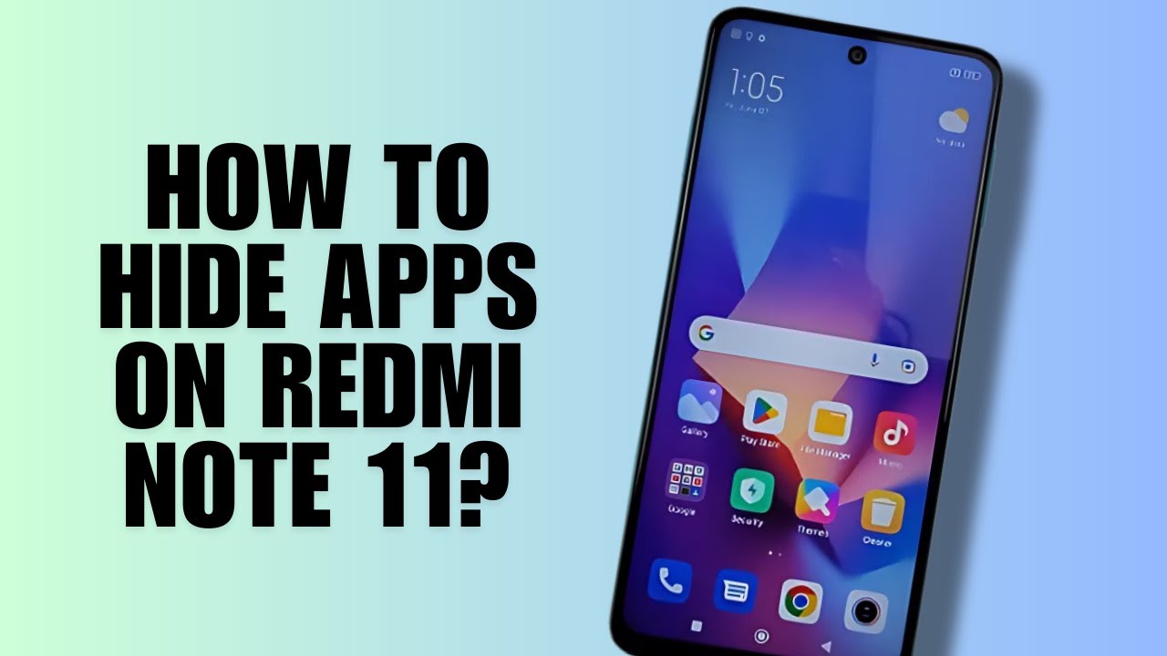 How to Hide Apps on Redmi Note 11? - YouTube