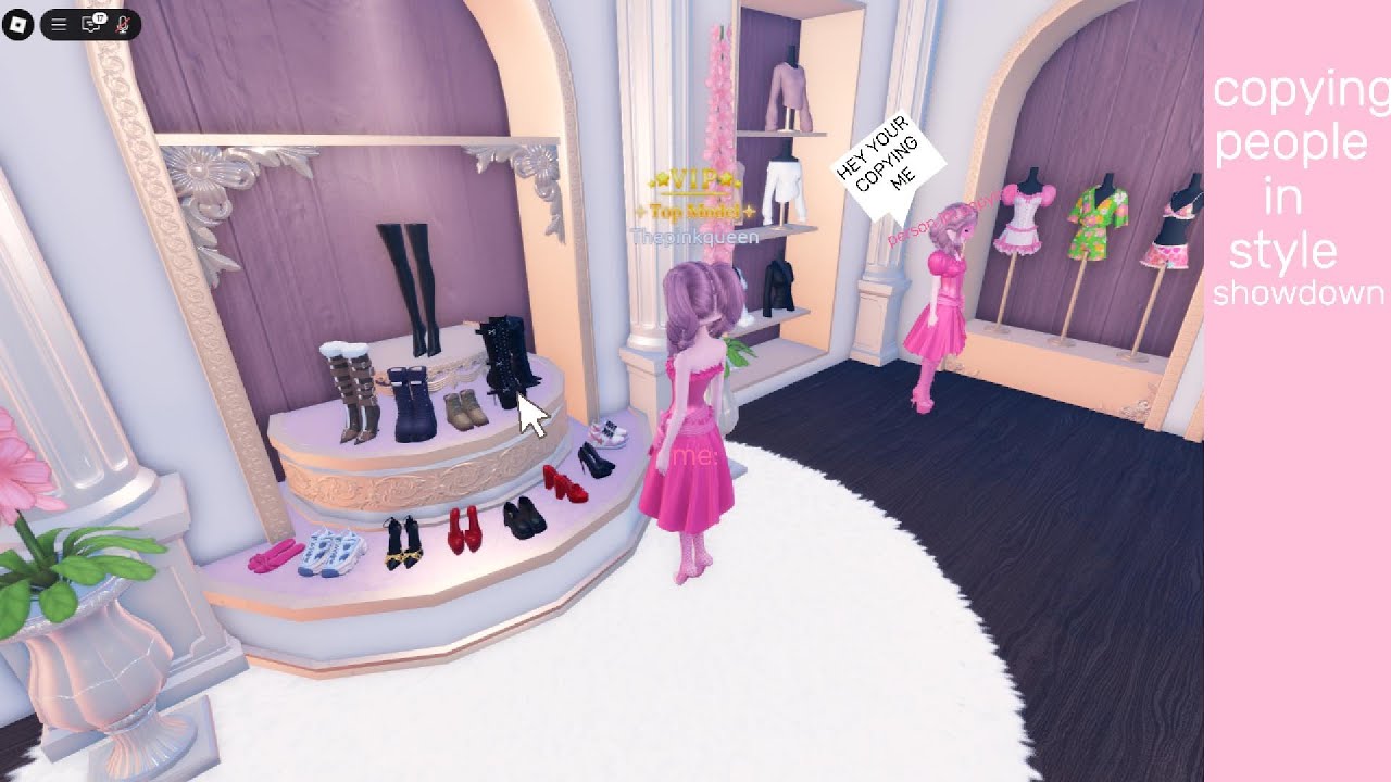COPYING PEOPLE IN STYLE SHOWDOWN DRESS TO IMPRESS - YouTube