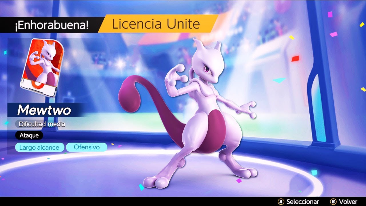 ASI es el NUEVO POKEMON MEWTWO GAMEPLAY ART en POKEMON UNITE - YouTube