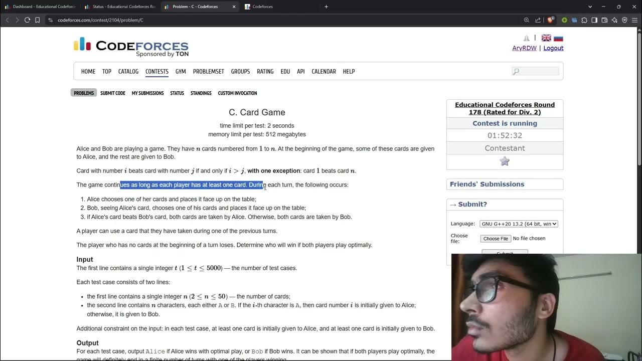 Educational Codeforces Round 178 - YouTube