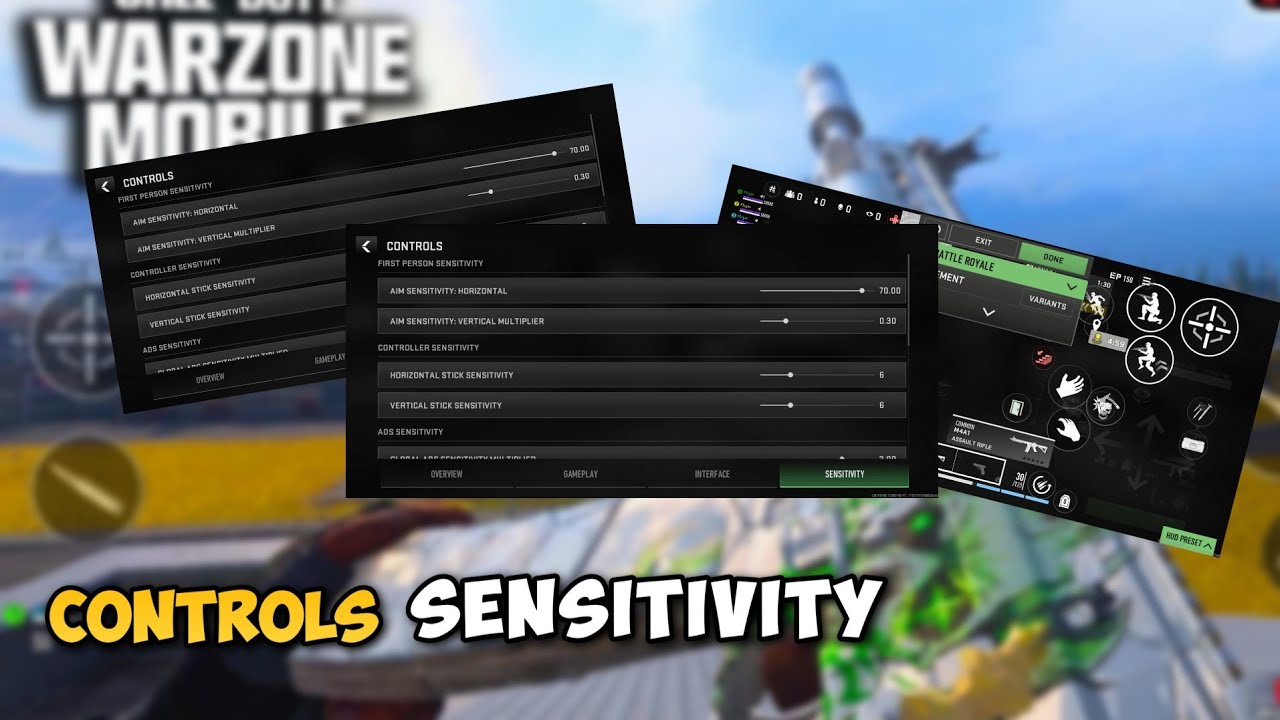 Warzone Mobile Best Controls Sensitivity 4 Fingers Claw - YouTube