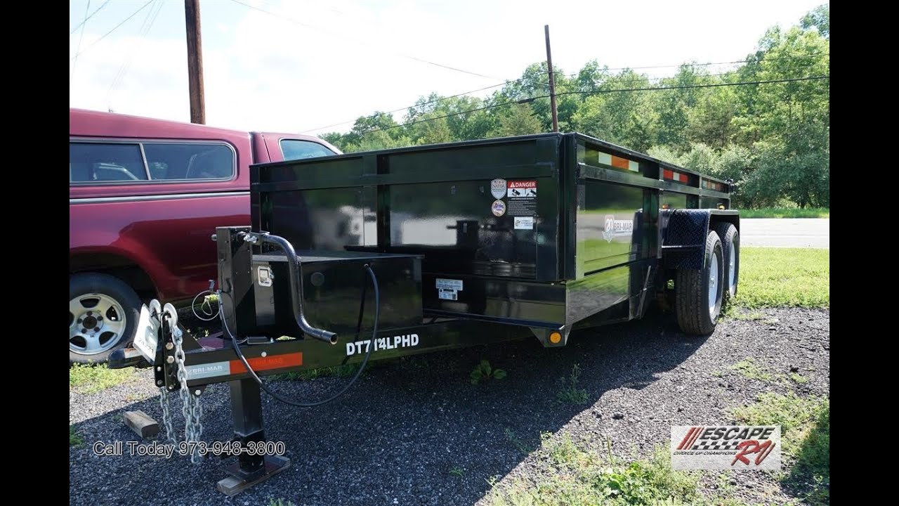 2015 Bri Mar DT714LP LE 14 Dump Trailer - YouTube